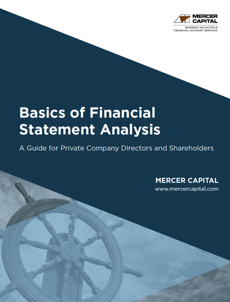 Basics of Financial Statement Analysis - Mercer Capital