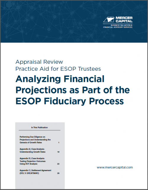 Appraisal Review Practice Aid for ESOP Trustees: Analyzing Financial ...