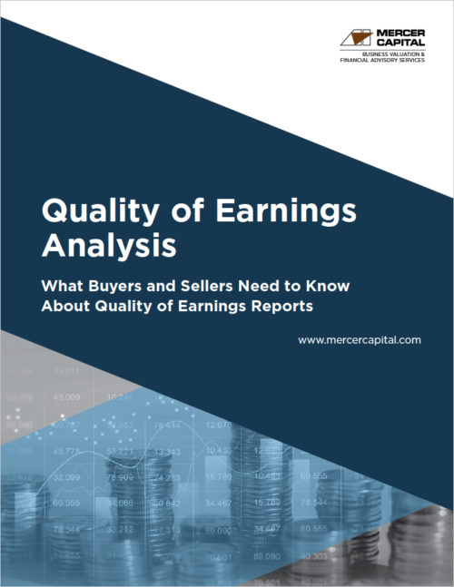 Quality of Earnings Analysis - Mercer Capital