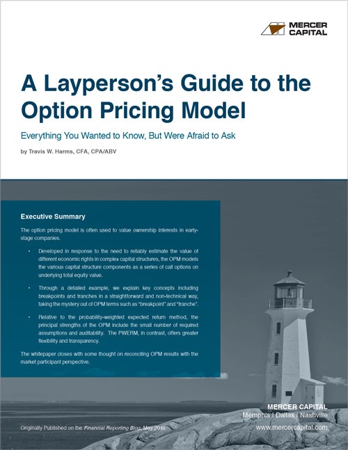 A Layperson’s Guide to the Option Pricing Model - Mercer Capital